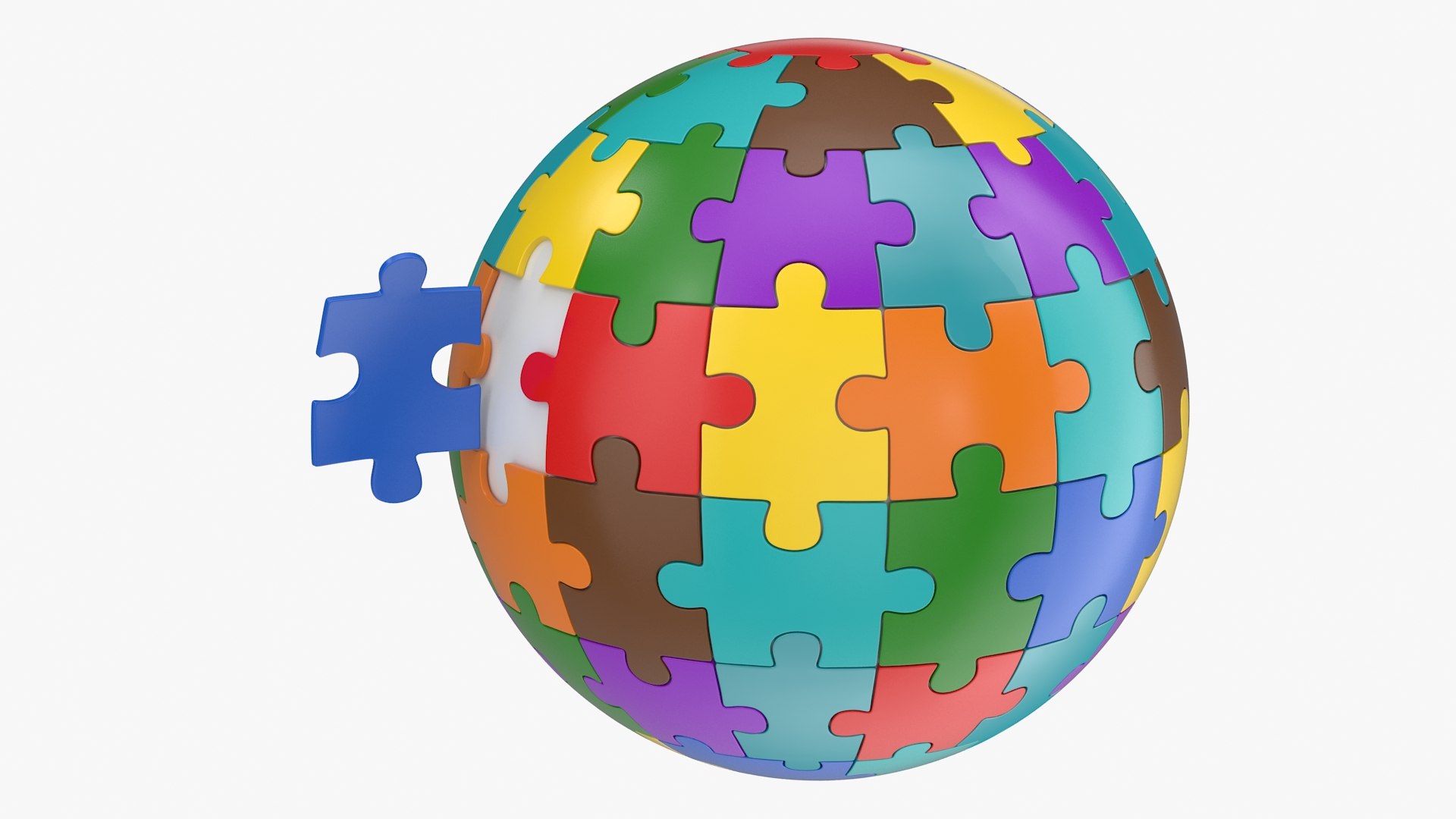 Sphere Puzzle Model - TurboSquid 1656412