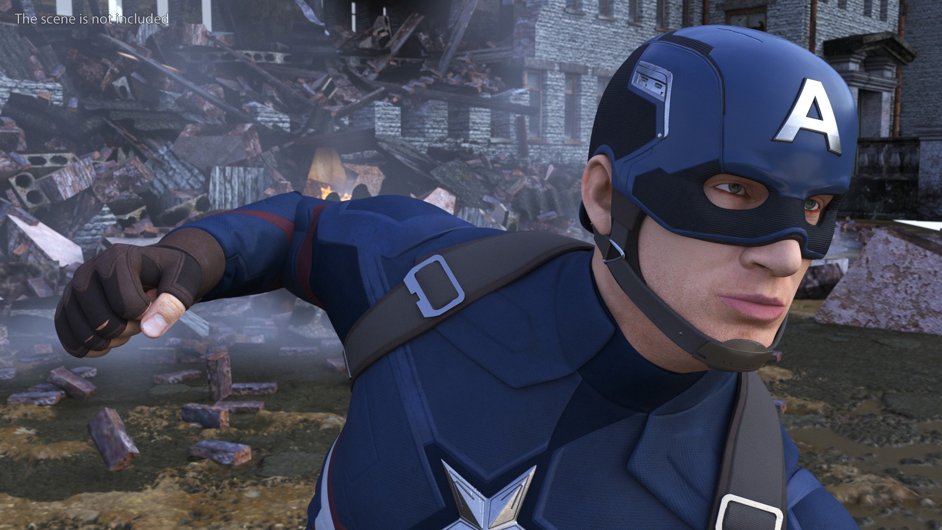 3D Character Captain America Rigged - TurboSquid 2042613
