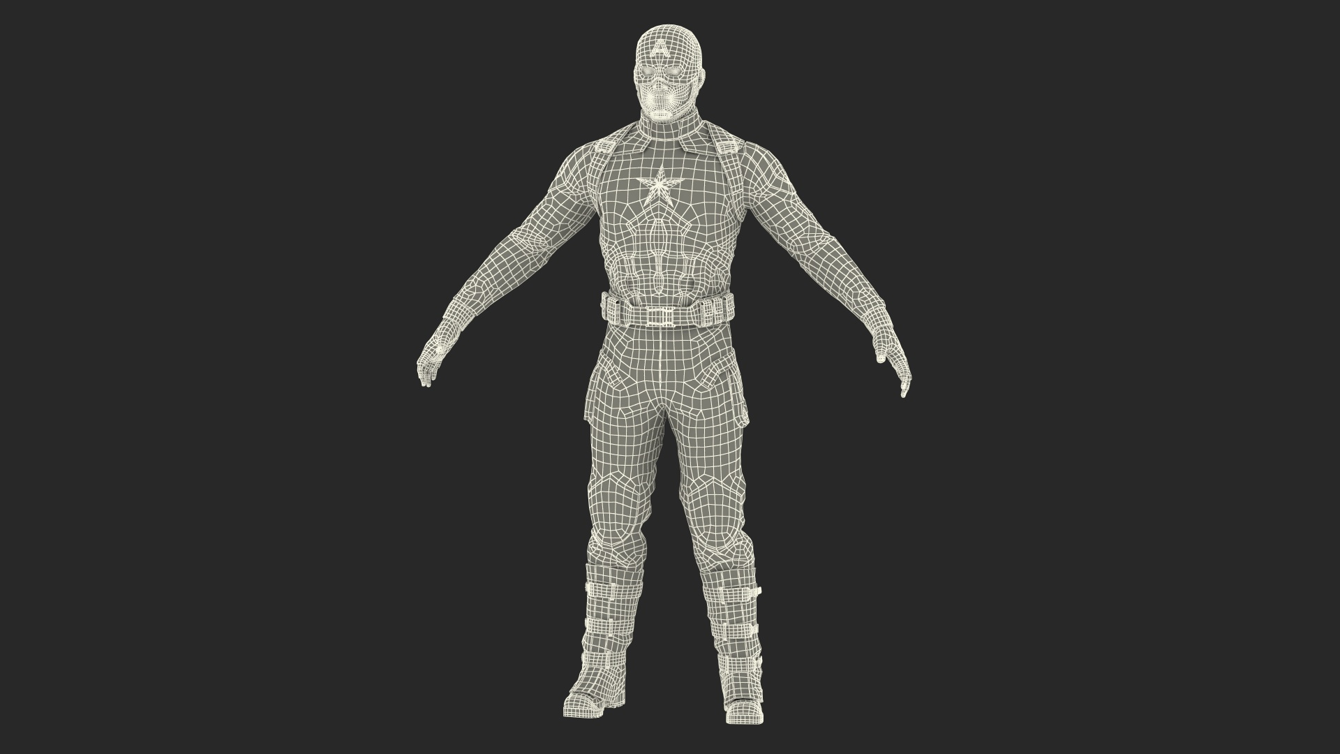 3D Character Captain America Rigged - TurboSquid 2042613