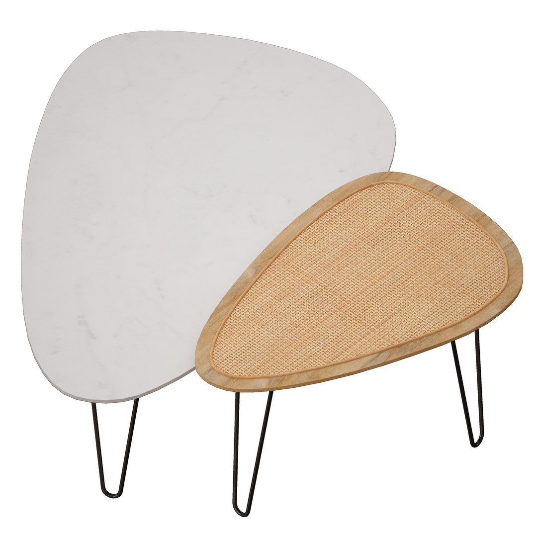 Triangular Coffee Tables 3D Model - TurboSquid 1659387