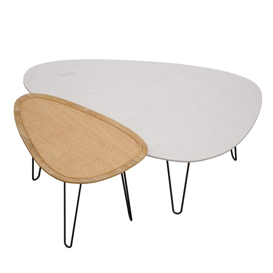 Triangular Coffee Tables 3D Model - TurboSquid 1659387