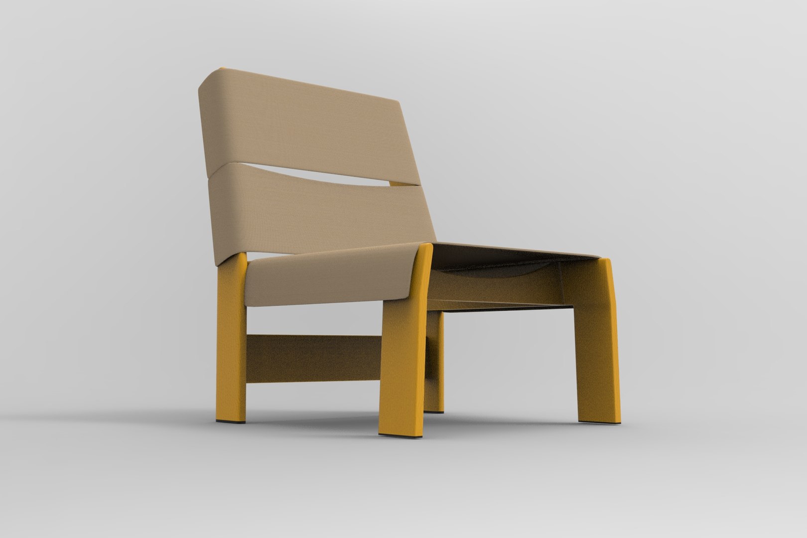 Band Club Chair 3D Model - TurboSquid 1858969
