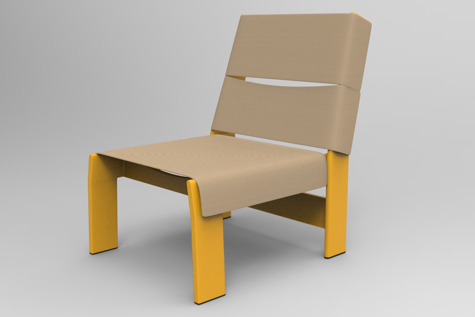 Band Club Chair 3D Model - TurboSquid 1858969