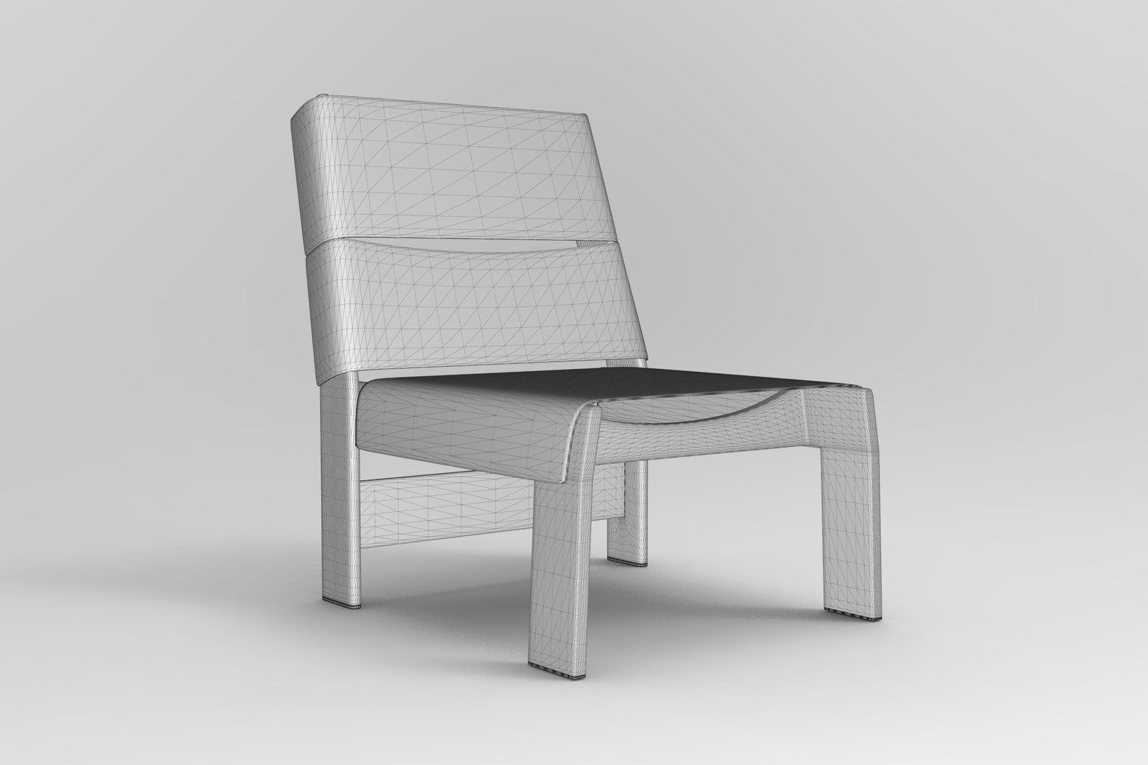 Band Club Chair 3D Model - TurboSquid 1858969