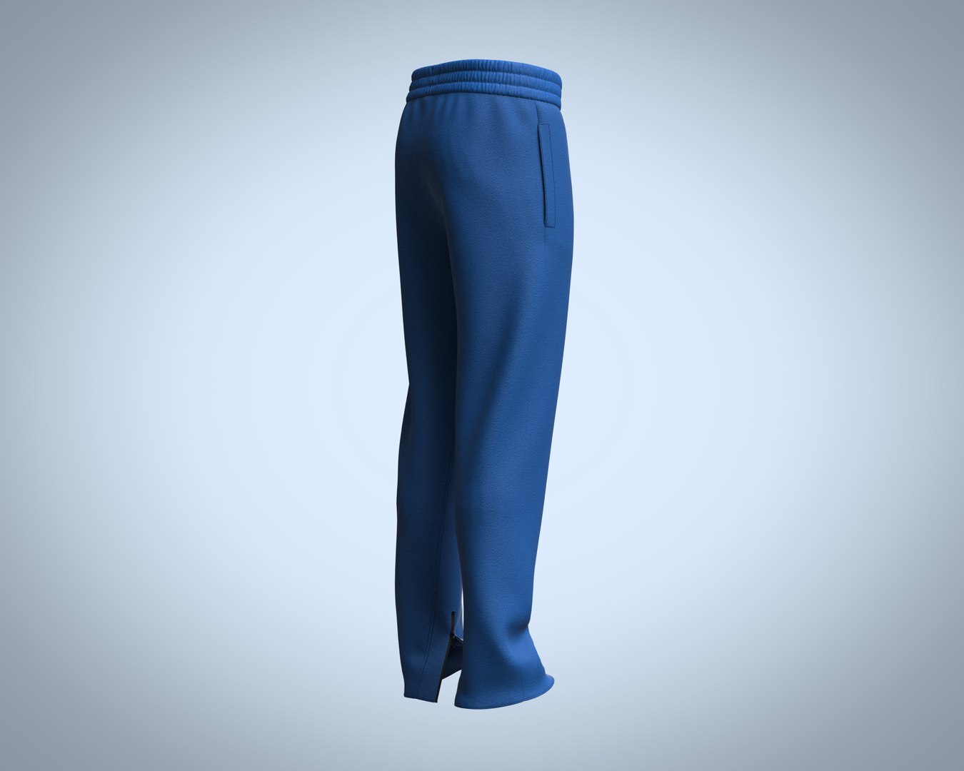 3D Trouser Pant-Zipper - TurboSquid 2077601