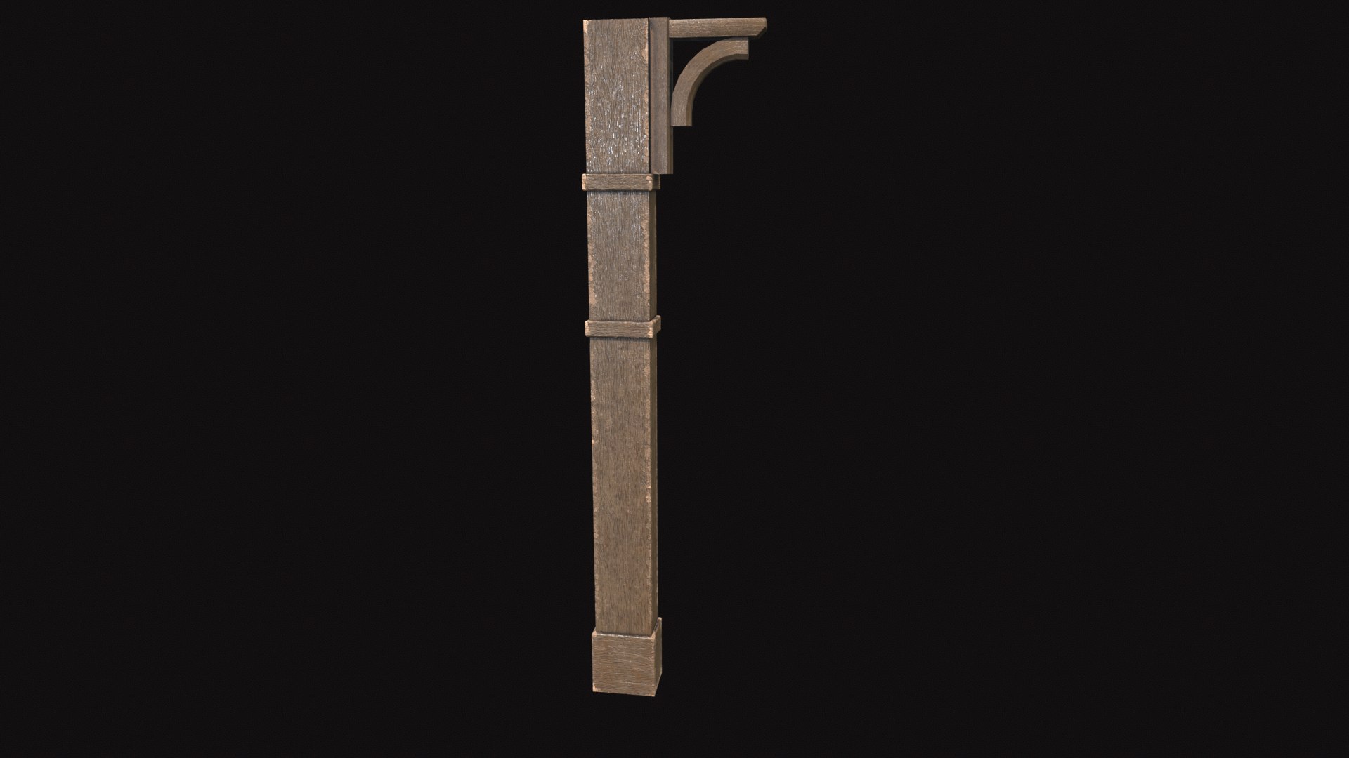 Medieval Wood Pillar 02 3D Model - TurboSquid 2322099