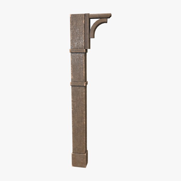 modelo 3d Pilar de madera medieval 02 - TurboSquid 2322099
