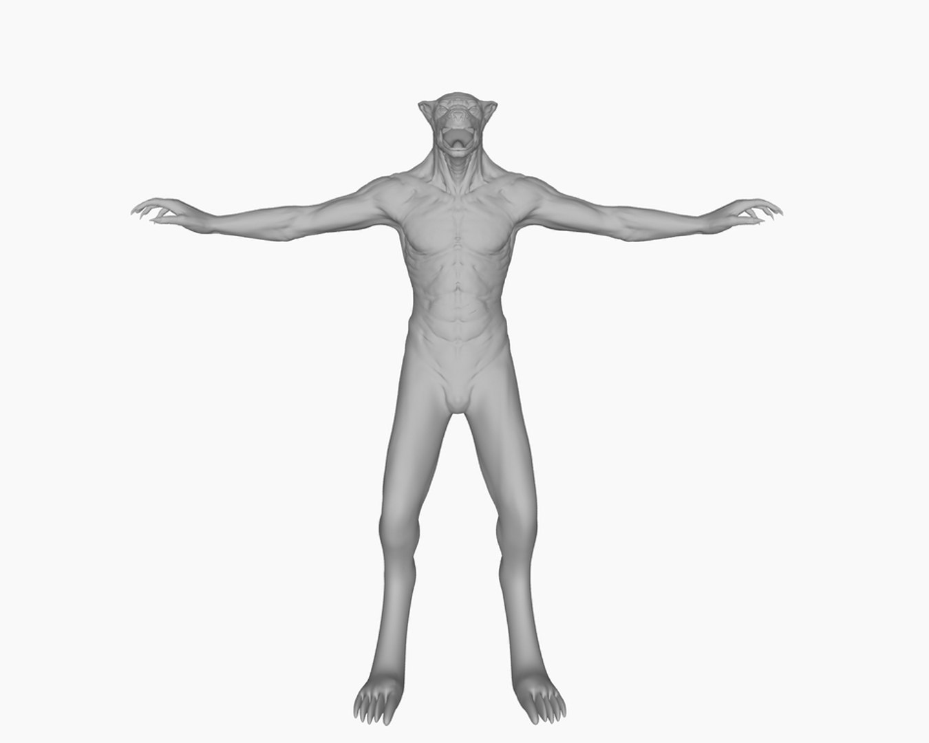 Base Werewolf 3d Model