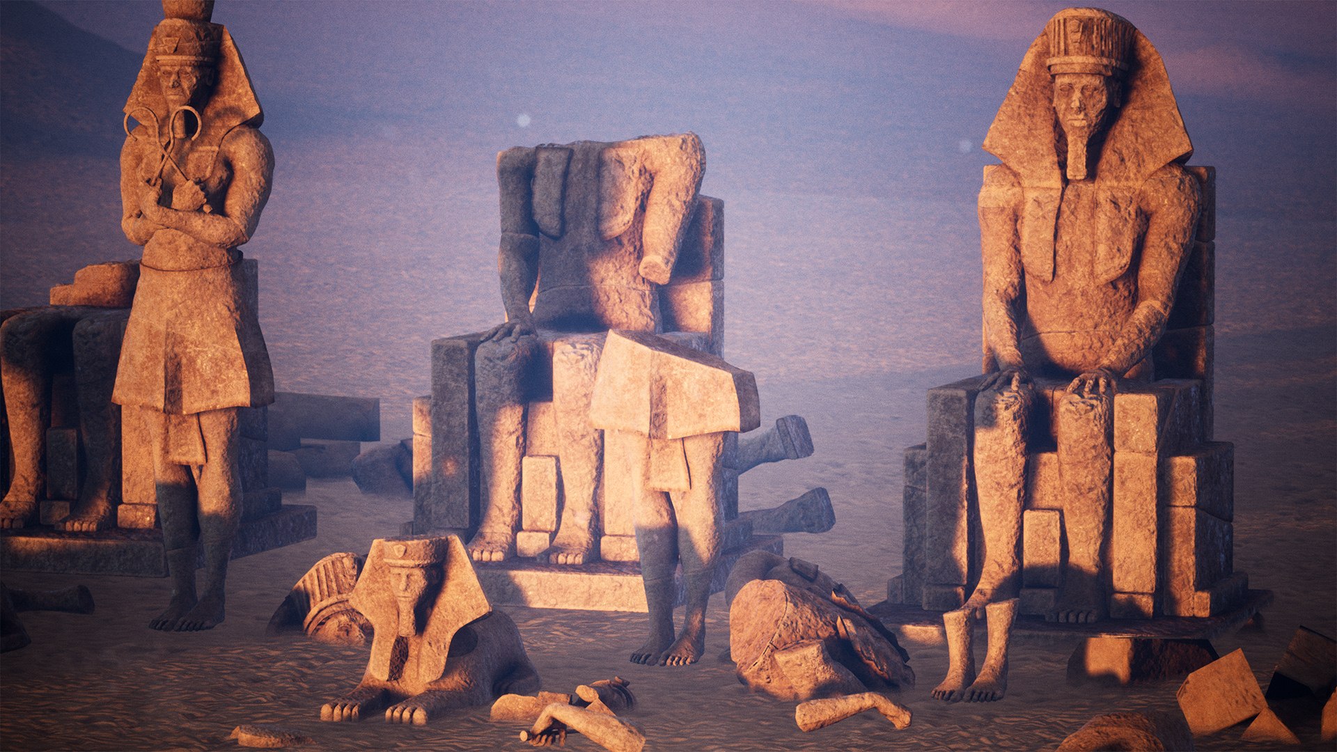 Modular Egyptian Statues 51 Assets 3D - TurboSquid 2111444