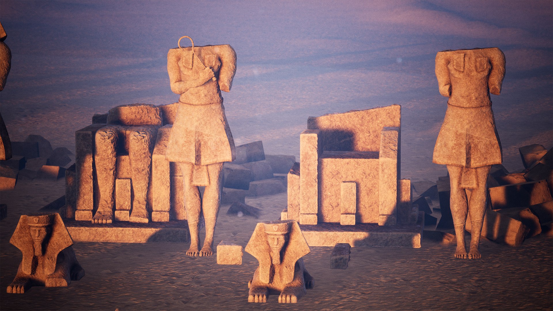 Modular Egyptian Statues 51 Assets 3D - TurboSquid 2111444