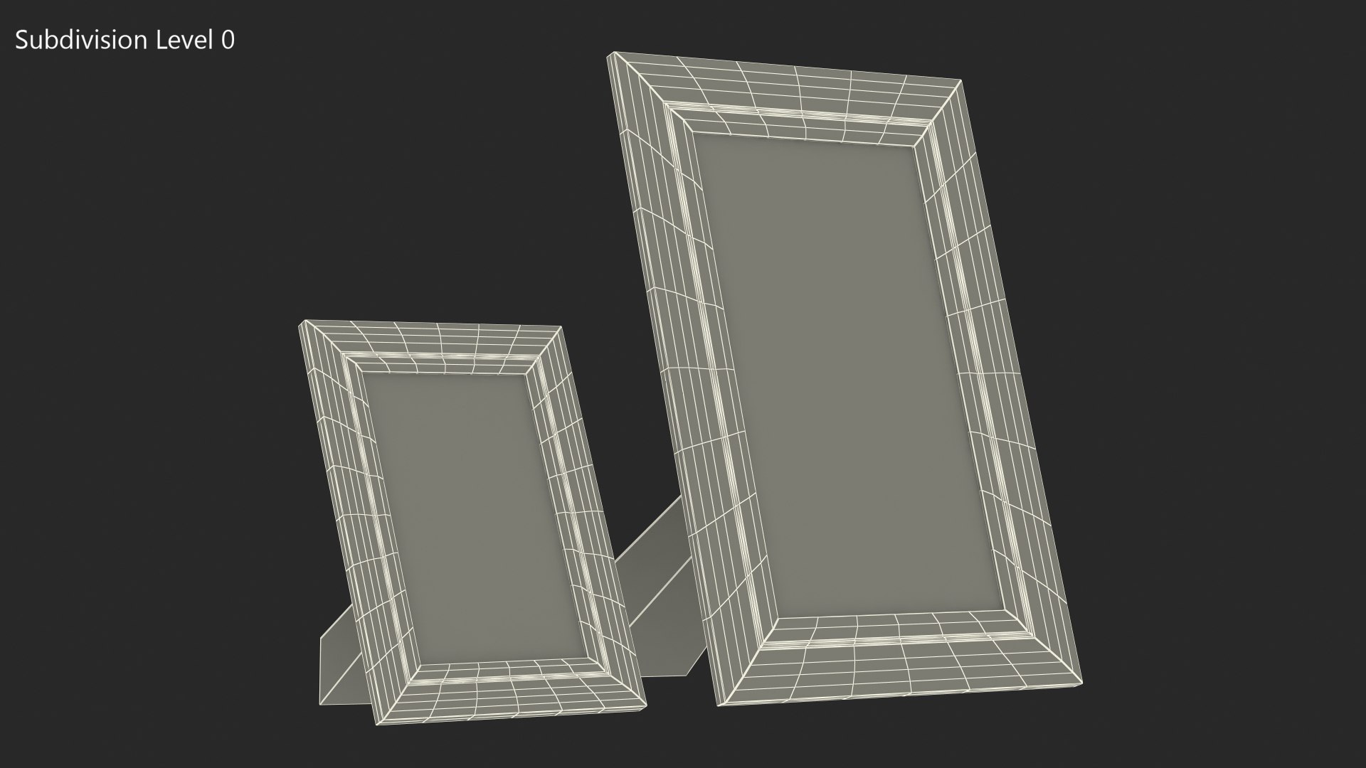 Plastic photo frames set 3D - TurboSquid 1619920
