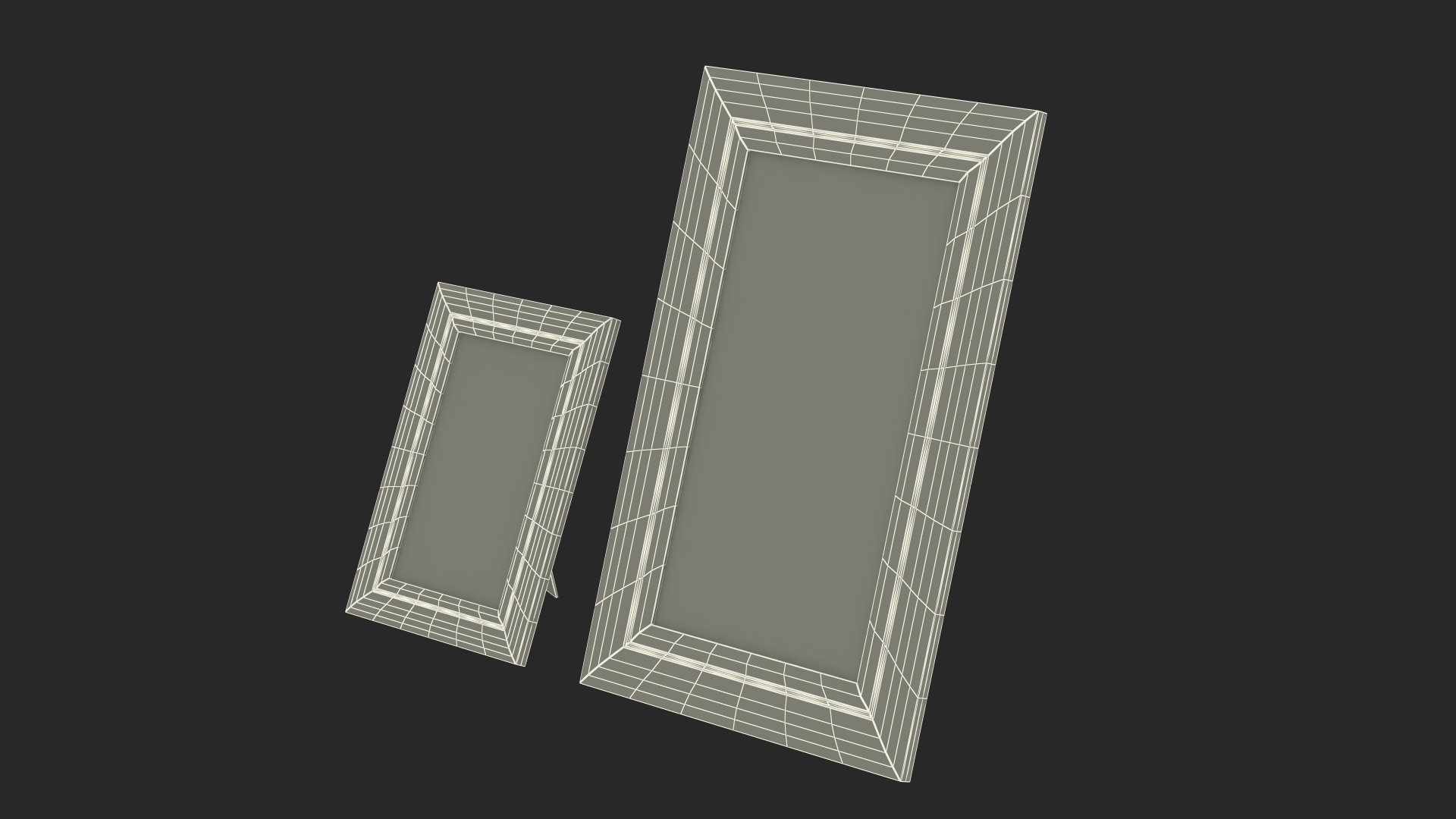 Plastic photo frames set 3D - TurboSquid 1619920