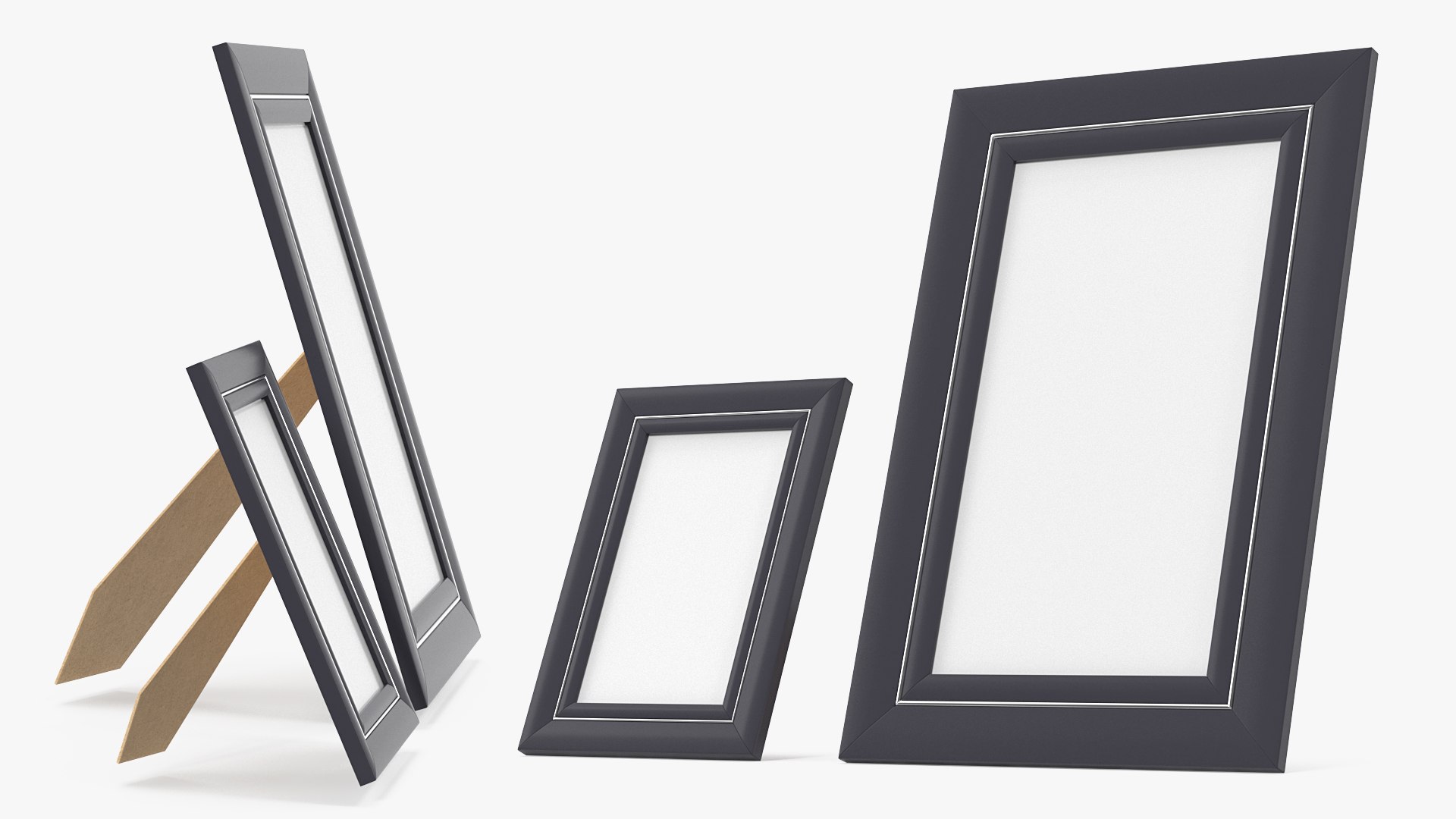 Plastic photo frames set 3D - TurboSquid 1619920