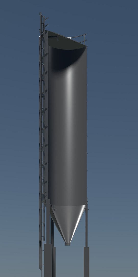 Silo In Draft Section Cut 3D Model - TurboSquid 2100268
