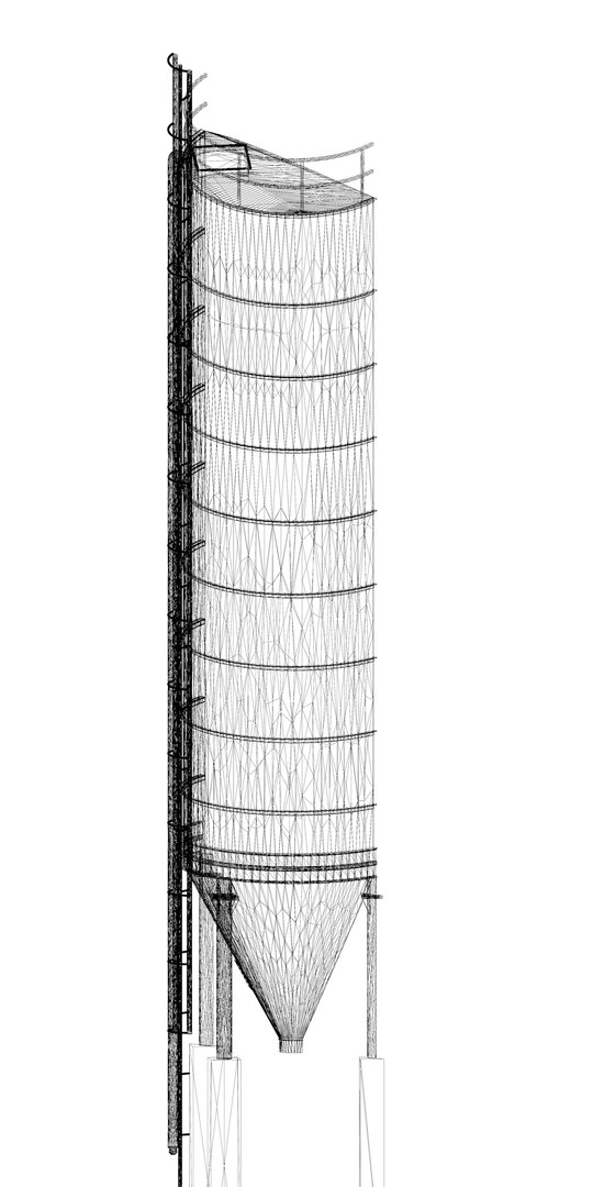 Silo In Draft Section Cut 3D Model - TurboSquid 2100268