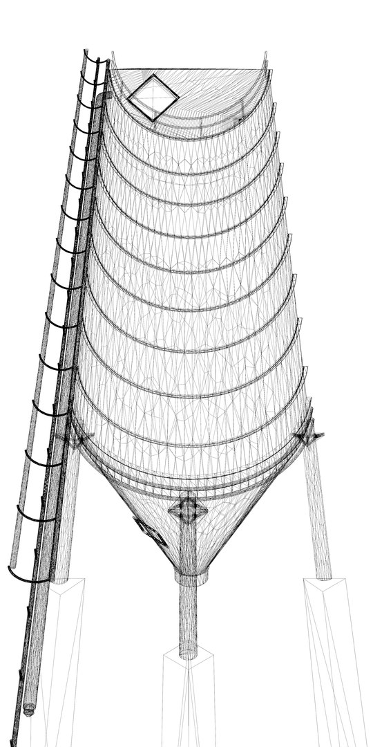 Silo In Draft Section Cut 3D Model - TurboSquid 2100268