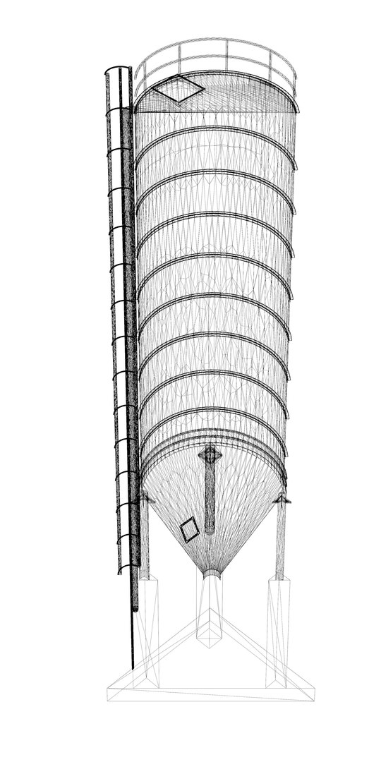 Silo In Draft Section Cut 3D Model - TurboSquid 2100268