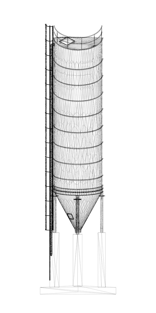 Silo In Draft Section Cut 3D Model - TurboSquid 2100268