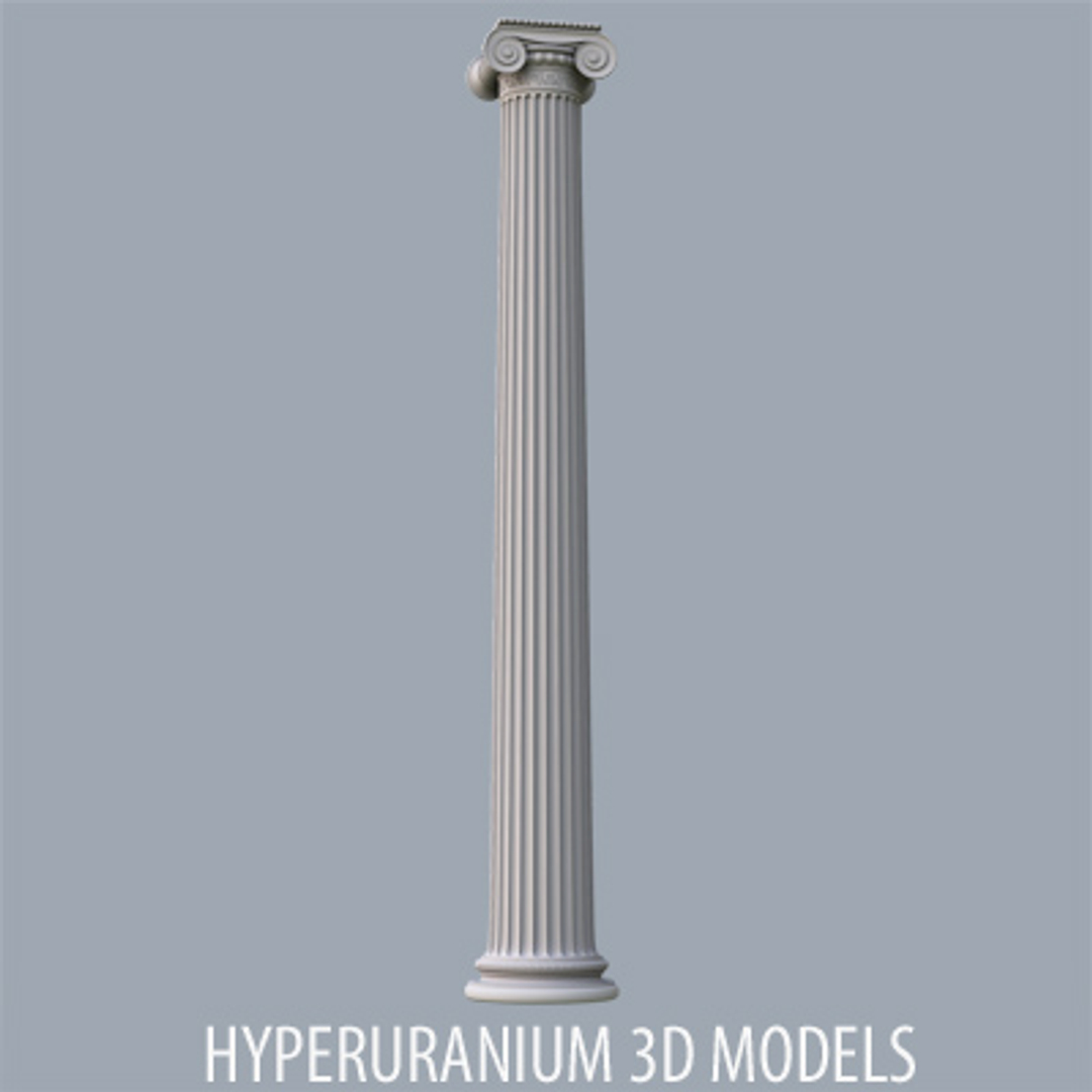 3d ionic column model