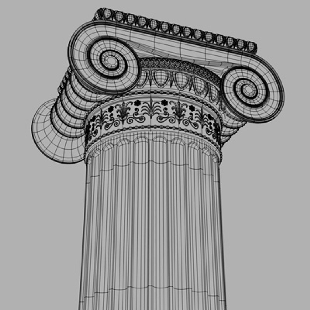 3d Ionic Column Model