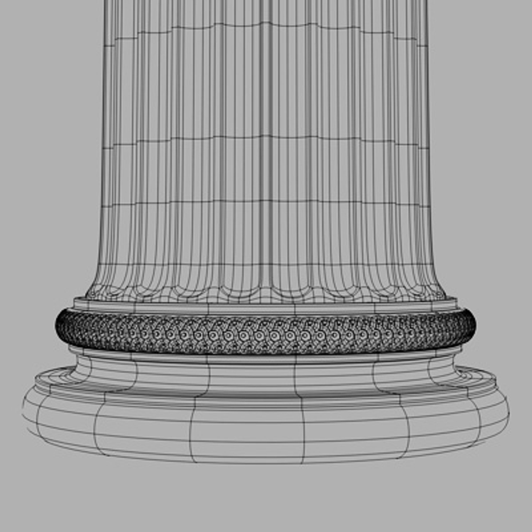 3d ionic column model