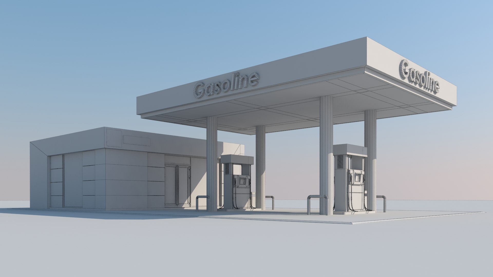 3d Gas Station