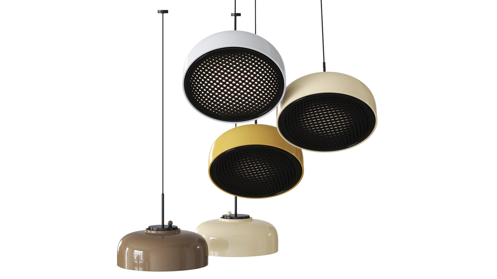 3D Podgy Pendant Turmeric by Please Wait to be Seated model ...