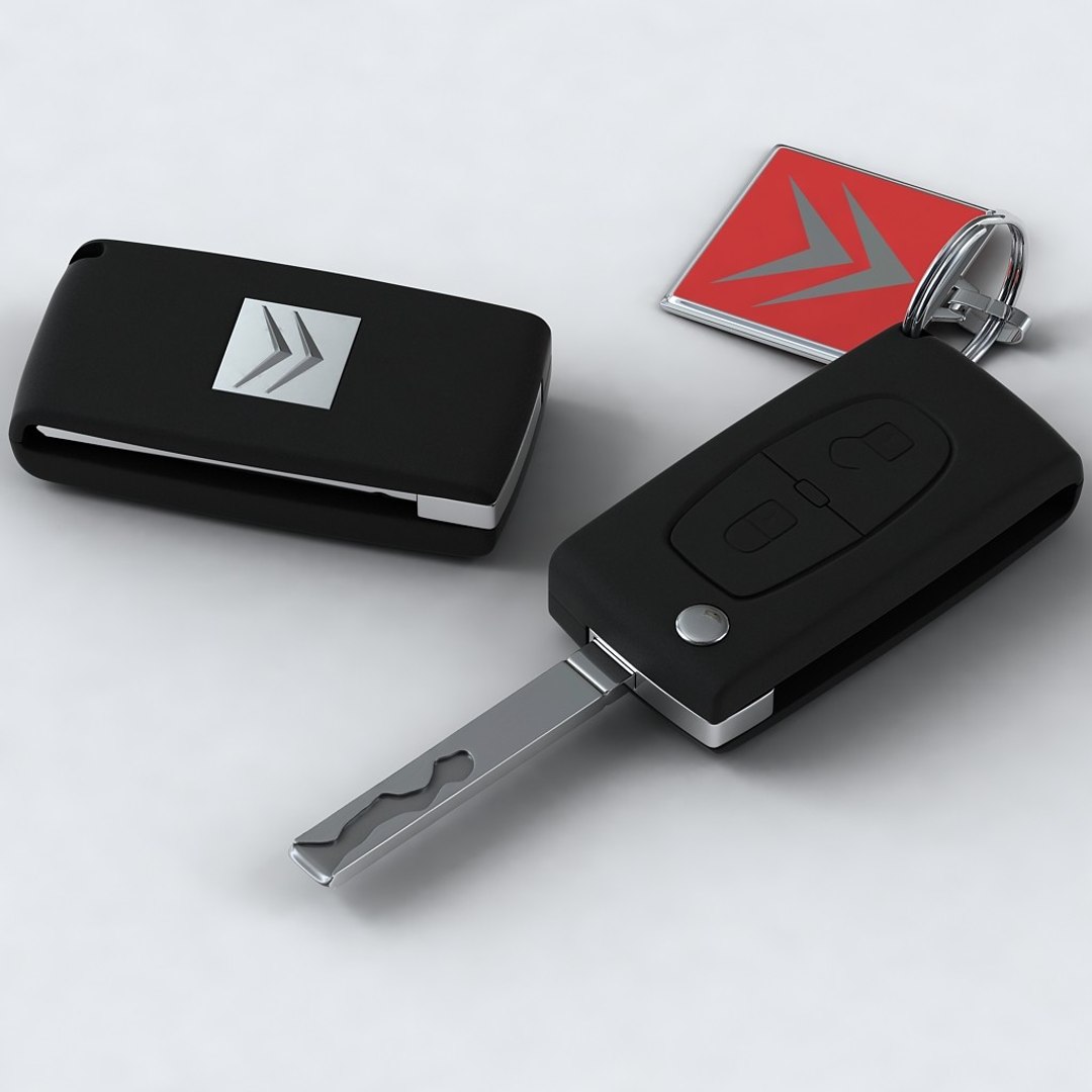 3d citroen key car model