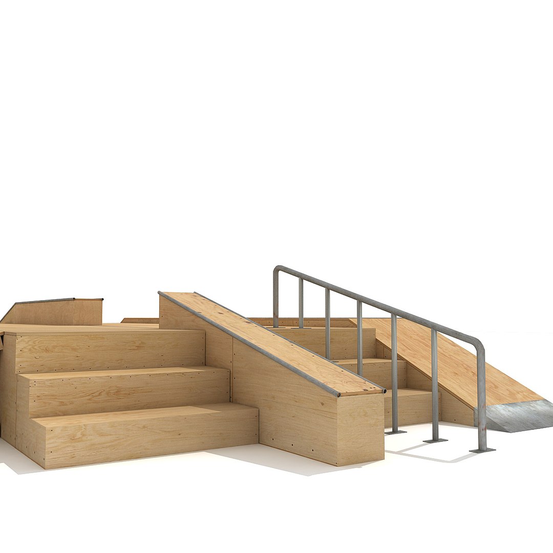 3d skate ramp fun box