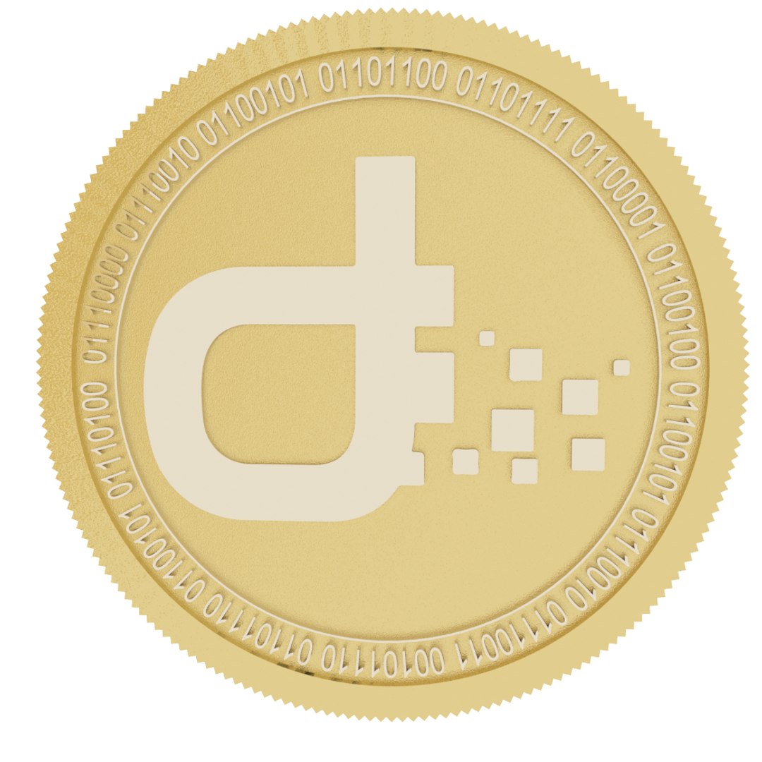 Daps Token Gold Coin 3D Model - TurboSquid 1457729