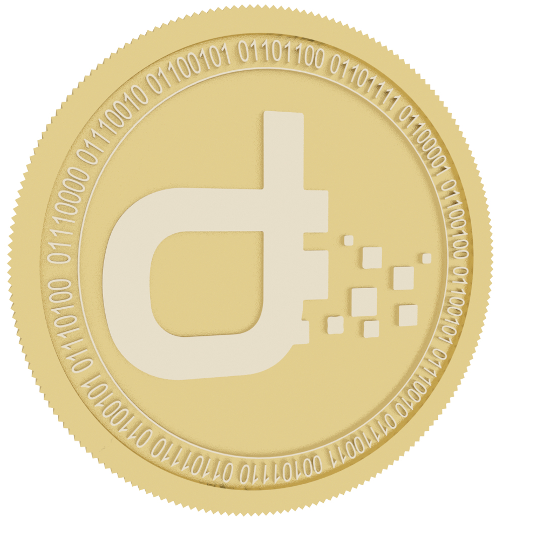 Daps Token Gold Coin 3D Model - TurboSquid 1457729