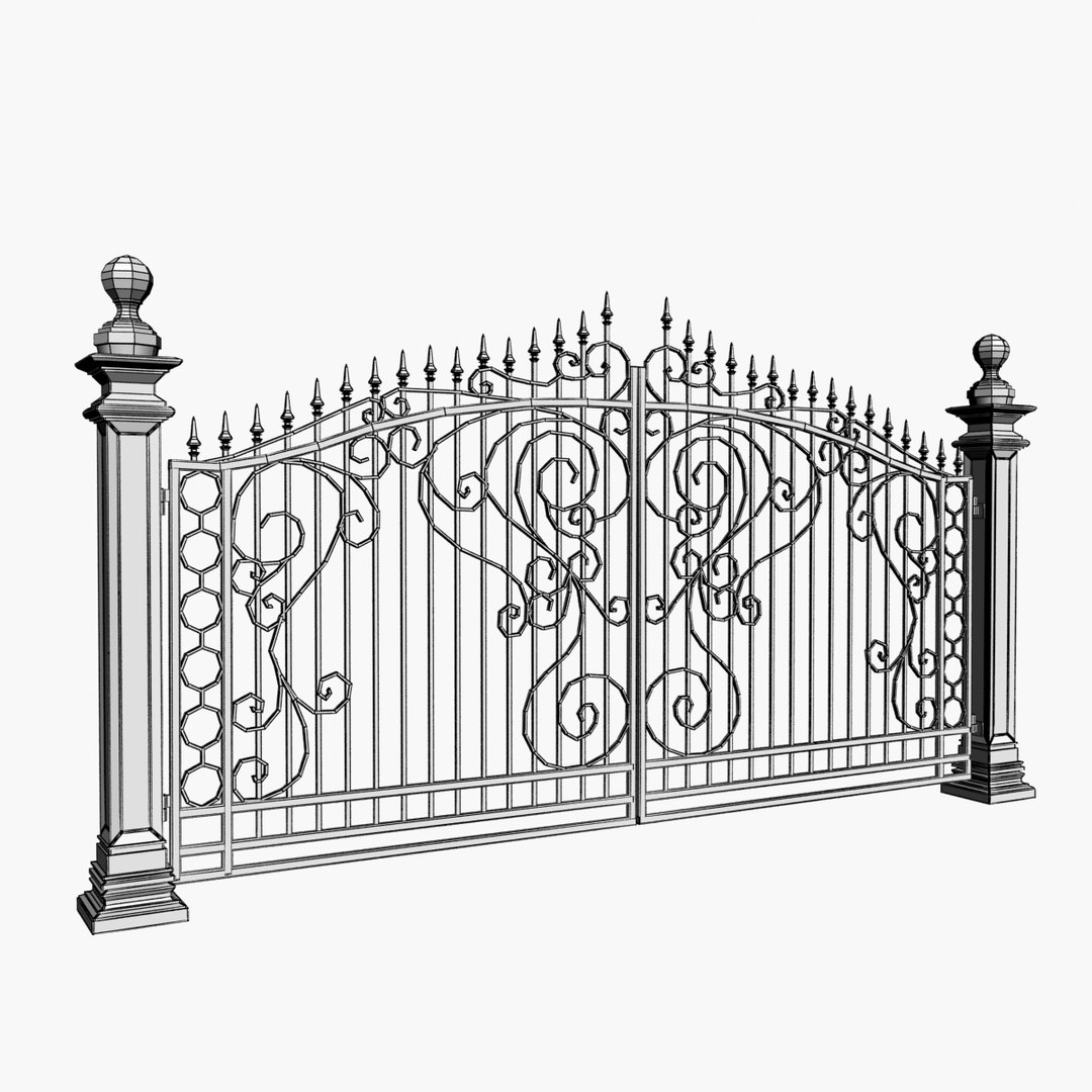 gate grid 3d 3ds