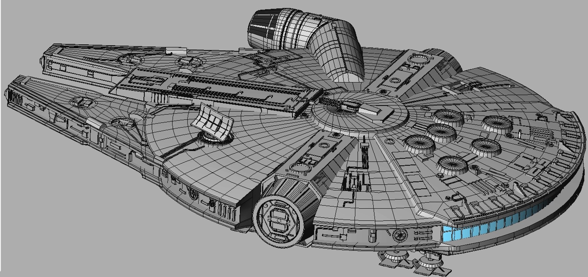3d Millennium Falcon Model