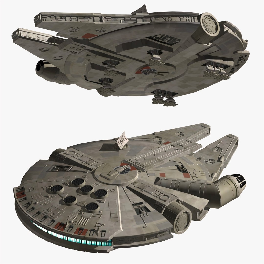 3d millennium falcon model