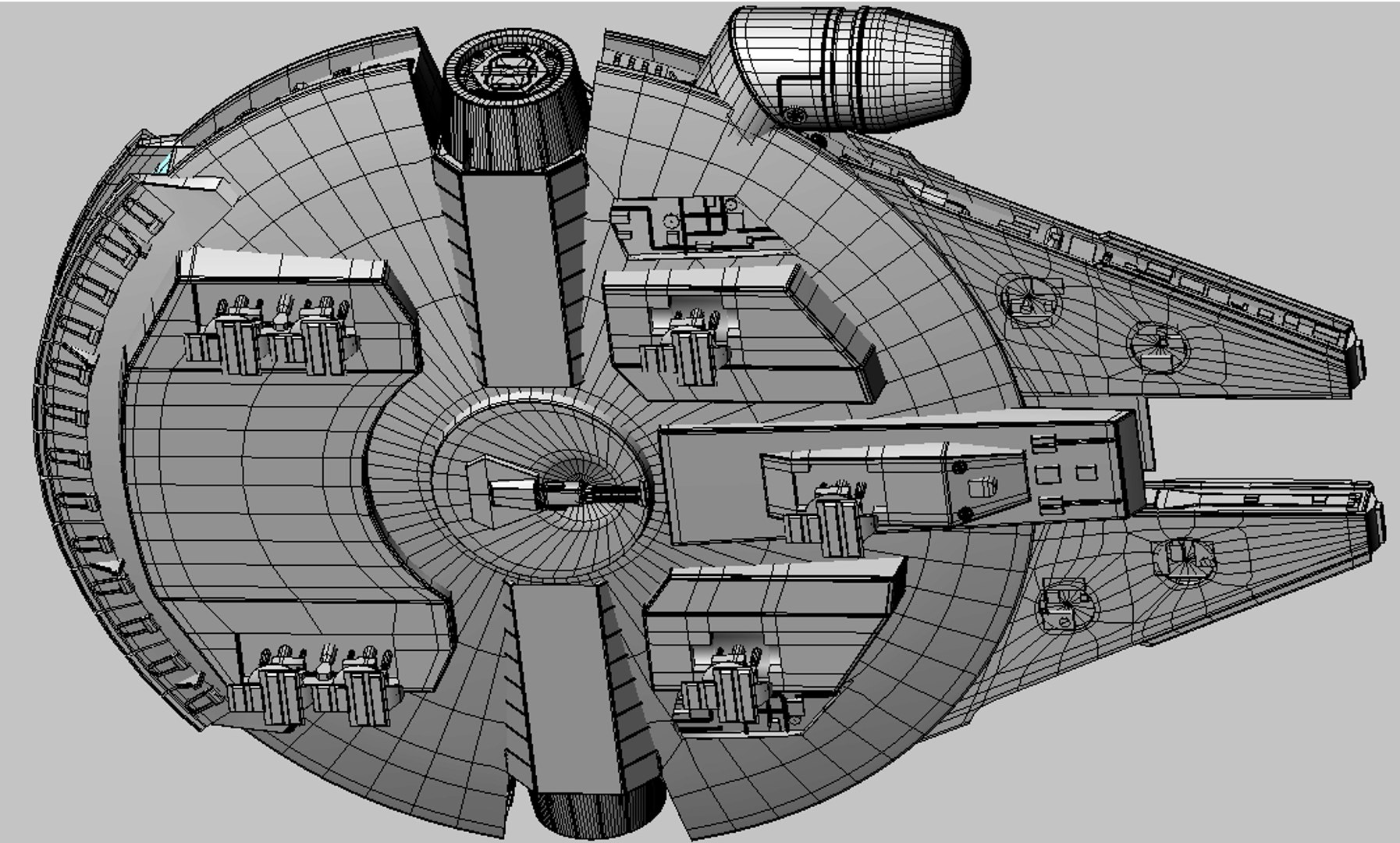3d Millennium Falcon Model