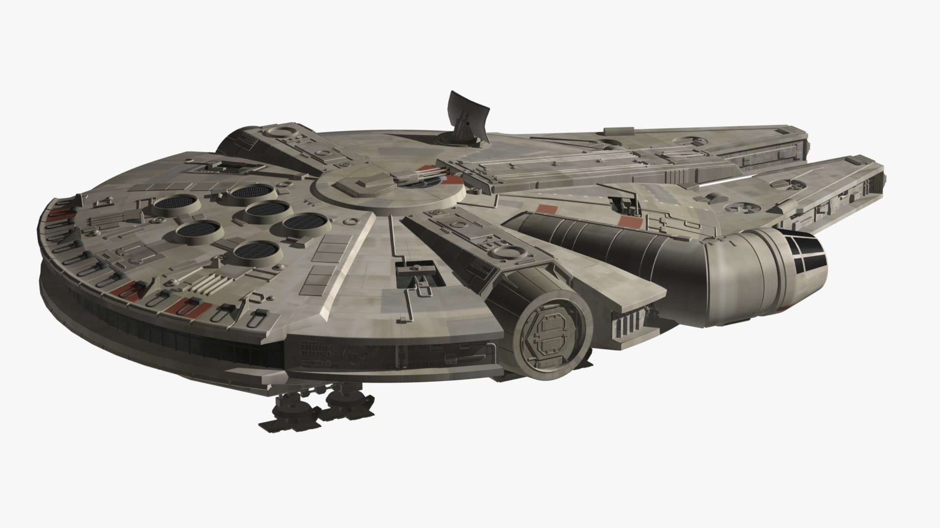 3d Millennium Falcon Model