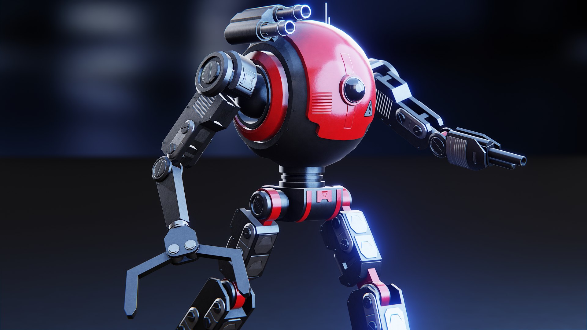 3D Sci-Fi Combat Robot Model - TurboSquid 2404581