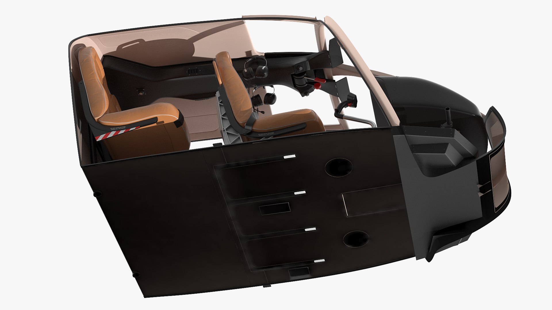 3D lightweight helicopter cockpit light model - TurboSquid 1642127