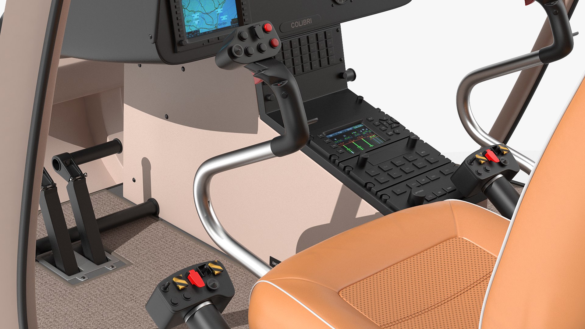 3D lightweight helicopter cockpit light model - TurboSquid 1642127