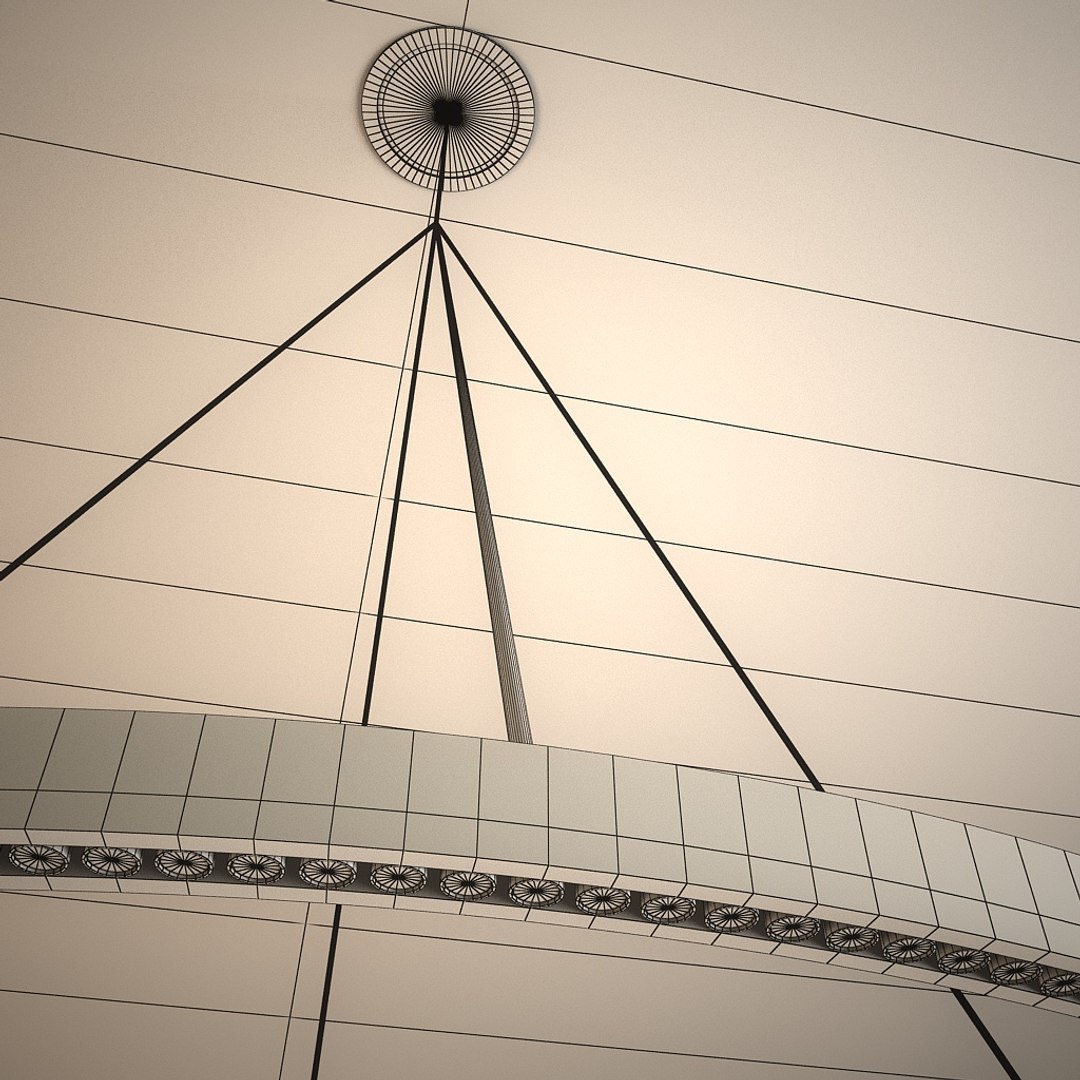 3d modern led lighting model