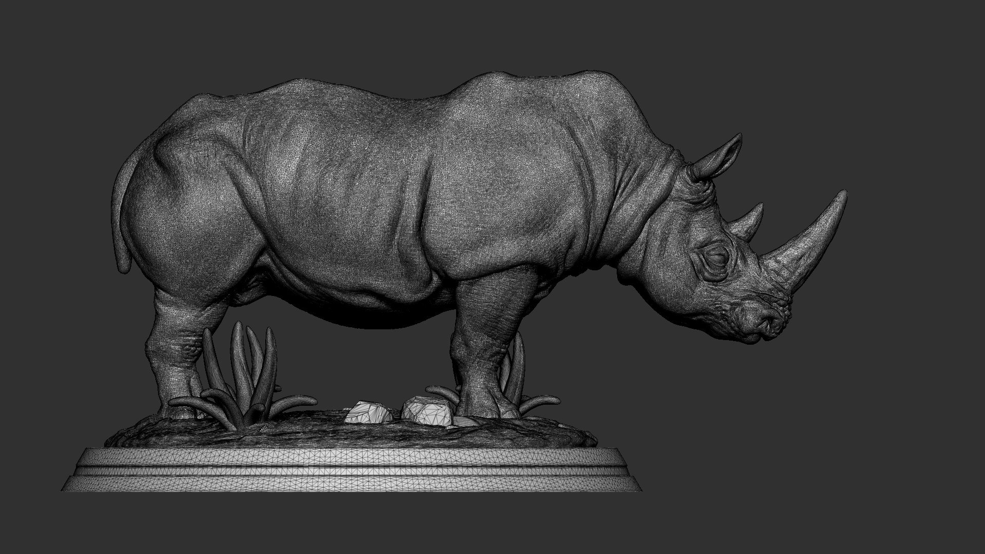 3d Rhino Model Turbosquid 2012504 