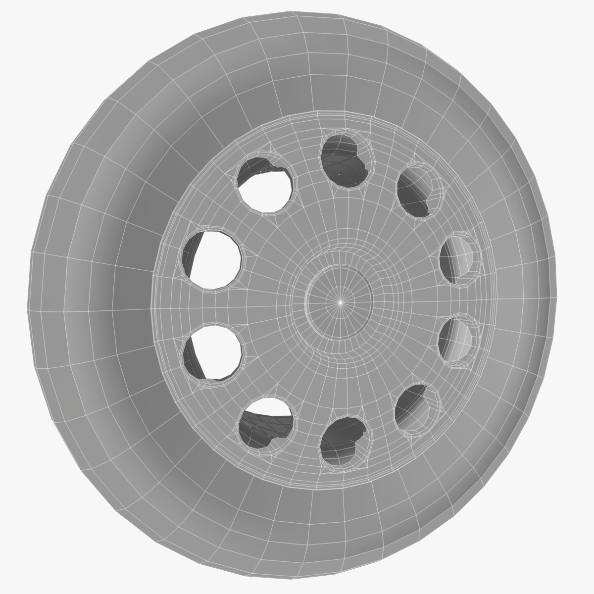 3d wheel new motor rim model