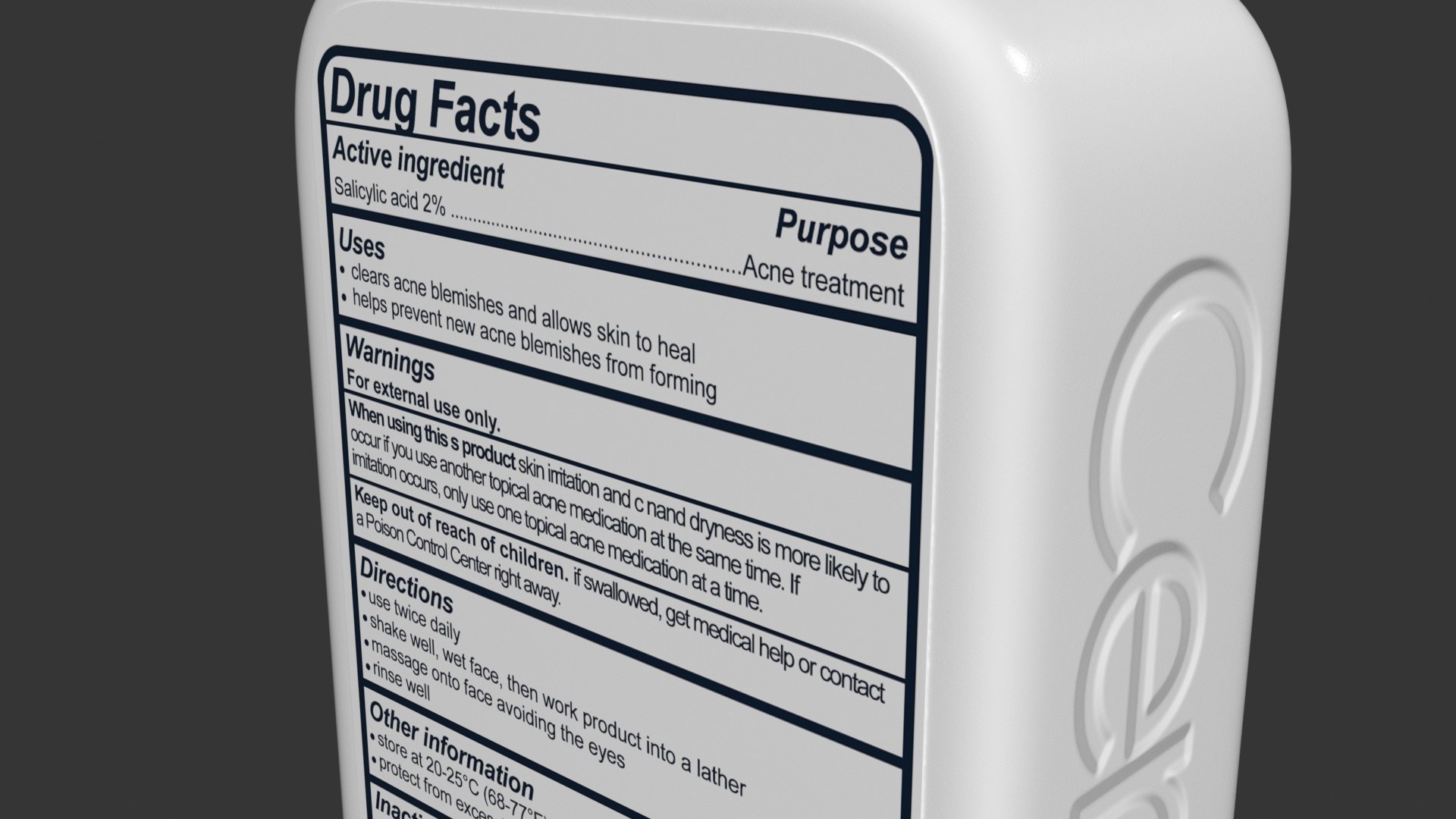 3D Model CeraVe Cleanser Dispenser Bottle 236 Ml Aquamarine ...