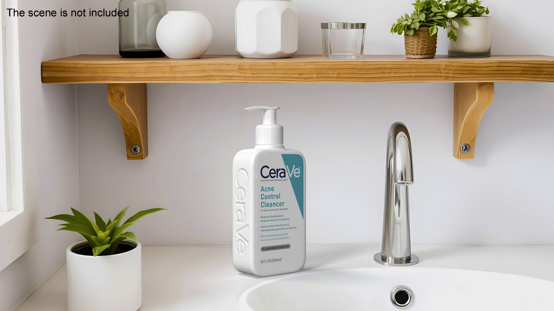 3D Model CeraVe Cleanser Dispenser Bottle 236 Ml Aquamarine ...