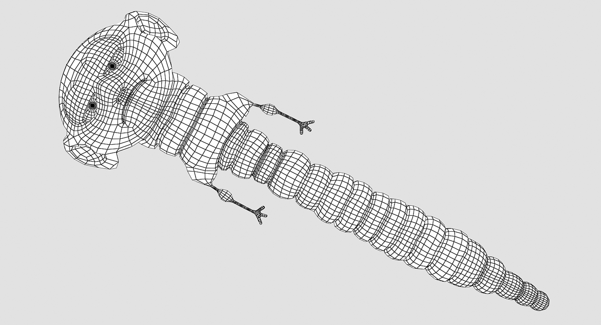 Cartoon worm 3D model - TurboSquid 1168570