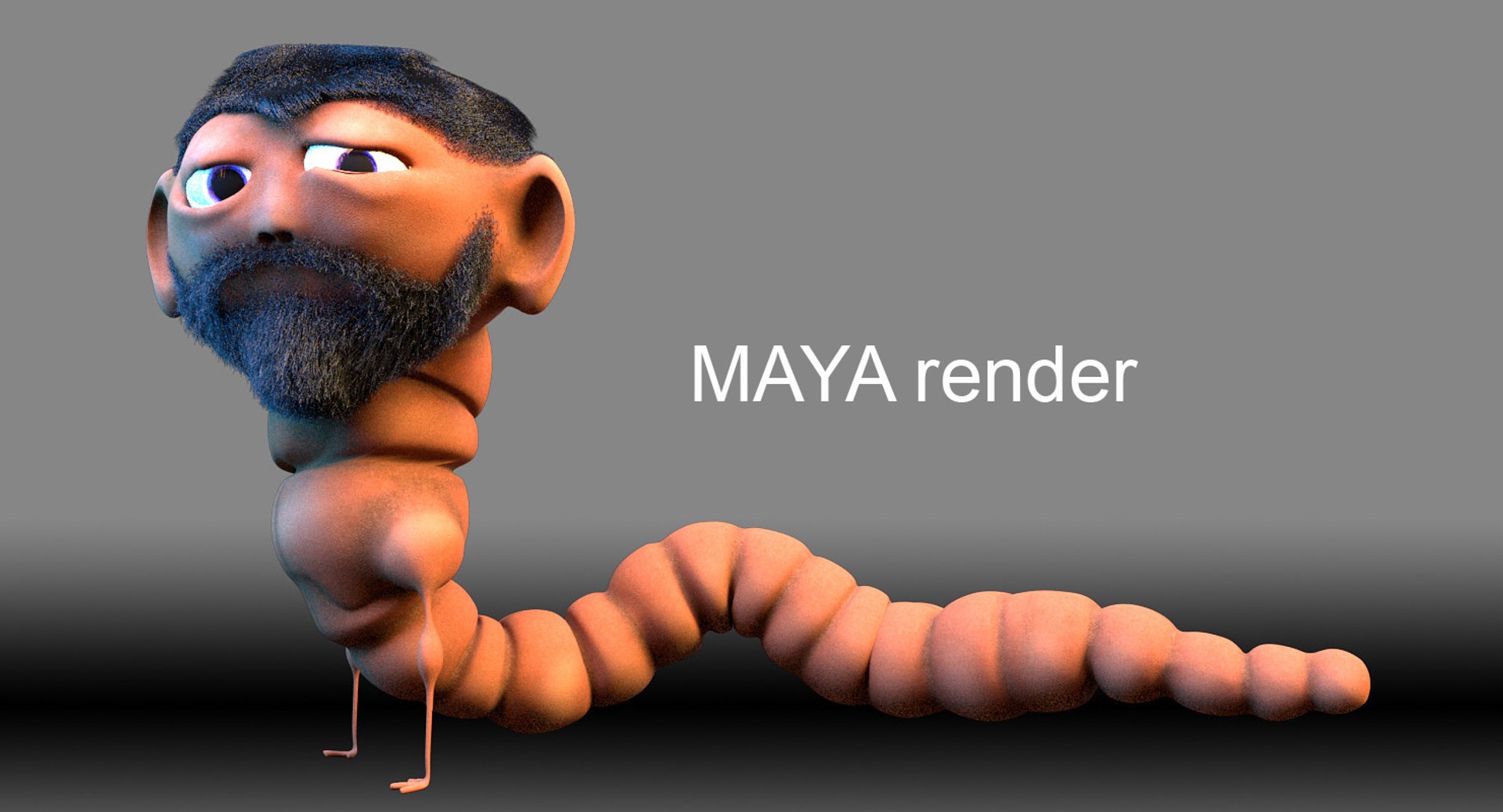 Cartoon Worm 3D Model - TurboSquid 1168570