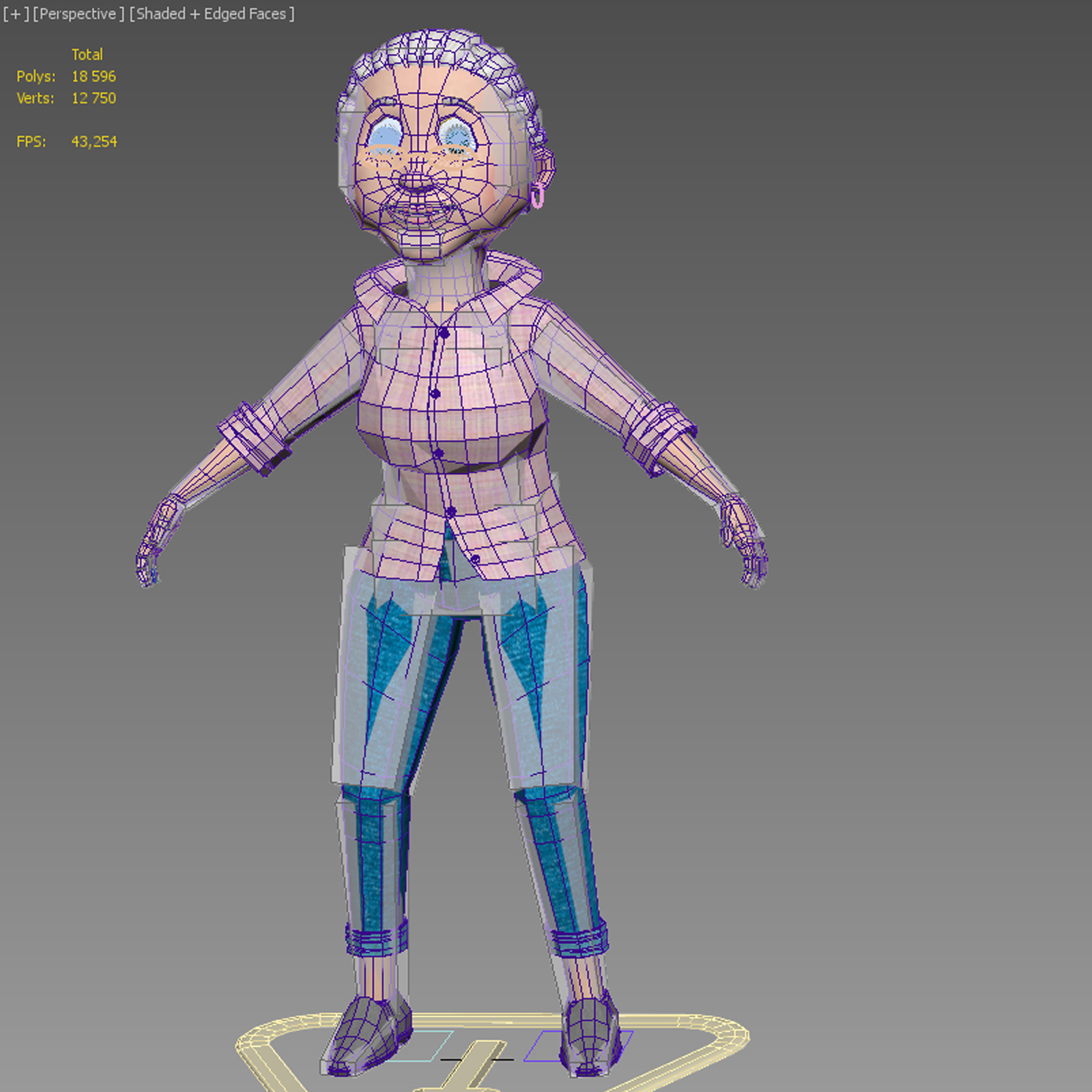 3D model cartoon granny - TurboSquid 1617115