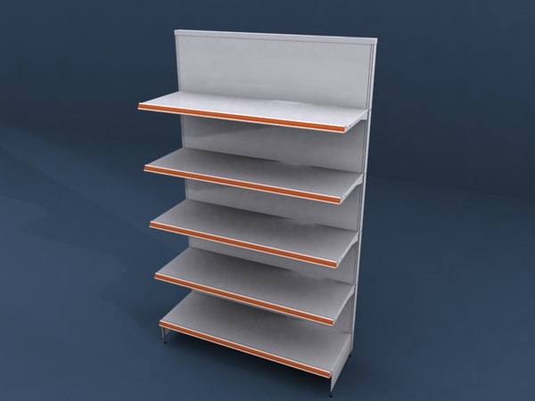 shelving shelf store 3d model