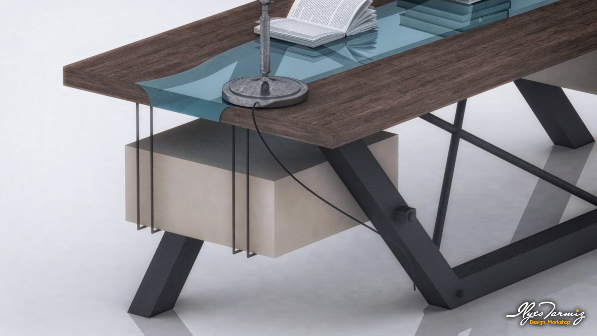3D Xini Desk - TurboSquid 2329936