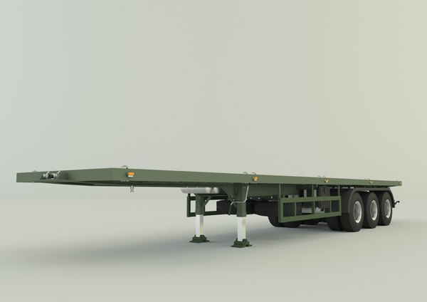 military trailer 3D model 3D 모델 - TurboSquid 2067294